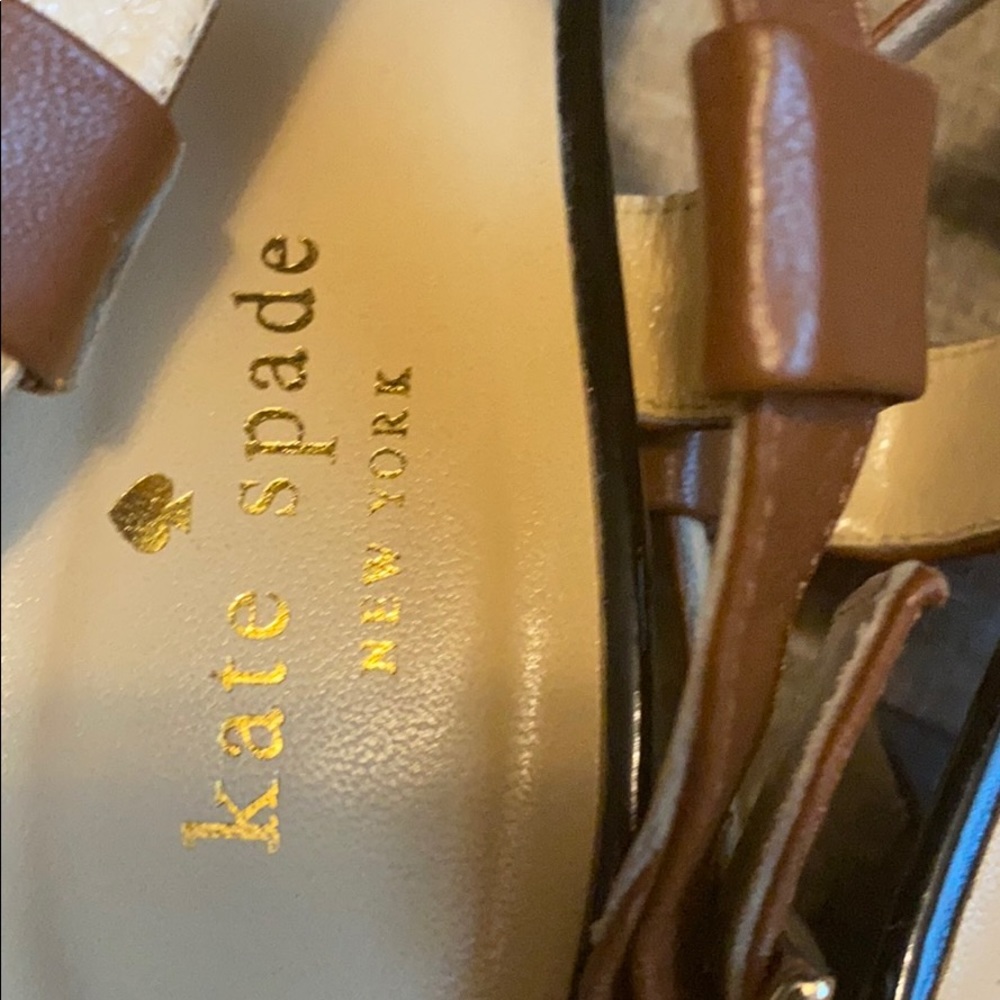 Kate Spade Aisha Color Block T-Strap Sandals. - Gem